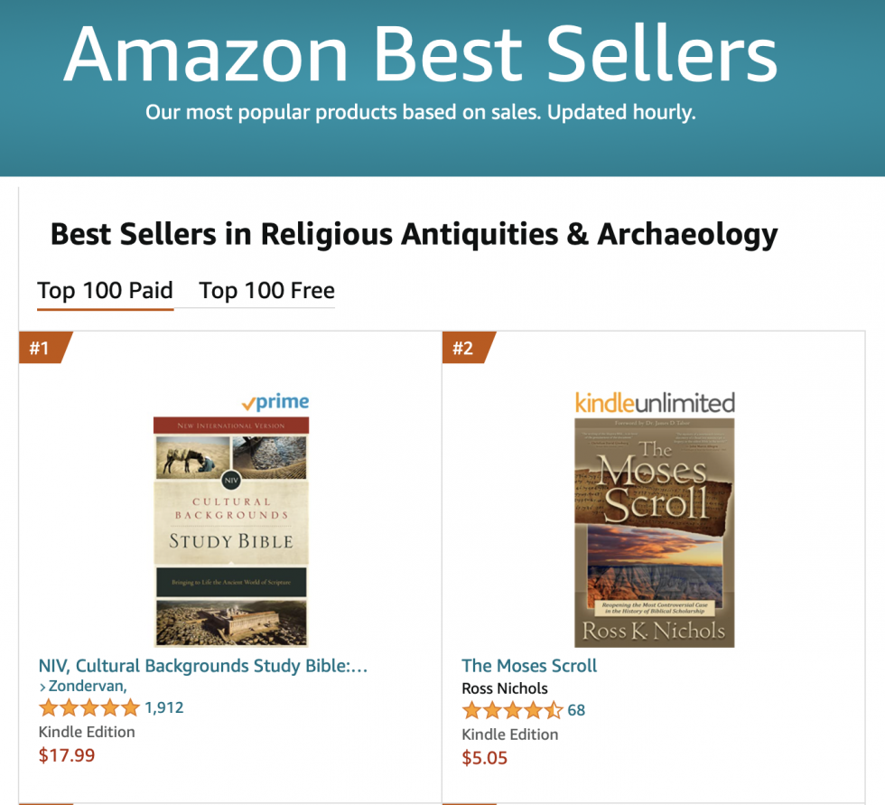 The Moses Scroll – Kindle Edition – Sale | The Moses Scroll